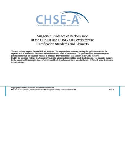 The Certified Healthcare Simulation Educator - Advanced | SSH